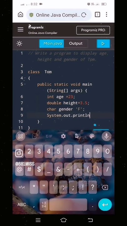 "Meet Tom: A Java Program with Age, Height, and Gender. The epitome of digital sophistication ...