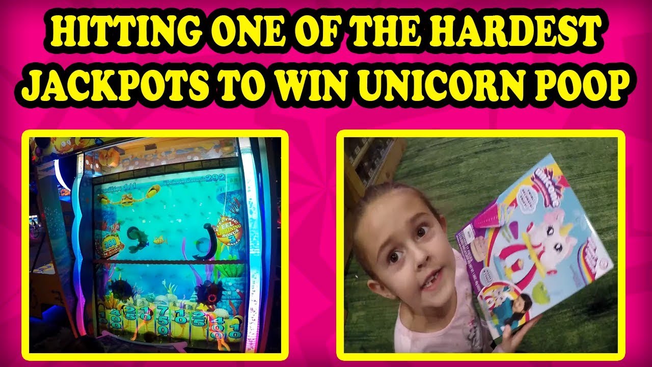 Winning Unicorn POOP at the ARCADE! Ocean Pearls JACKPOT and Wheel of ...