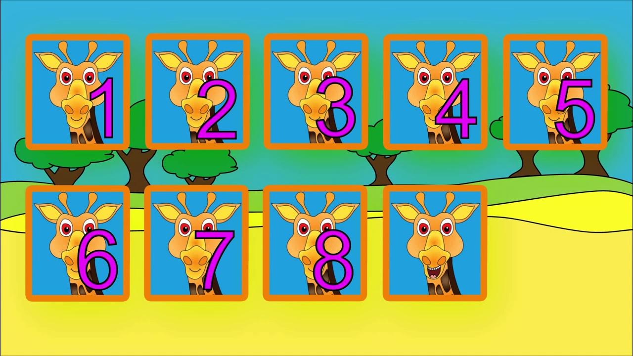 Counting Giraffes 1 to 10 Learn to Count Giraffe Numbers 1 to 10 ...