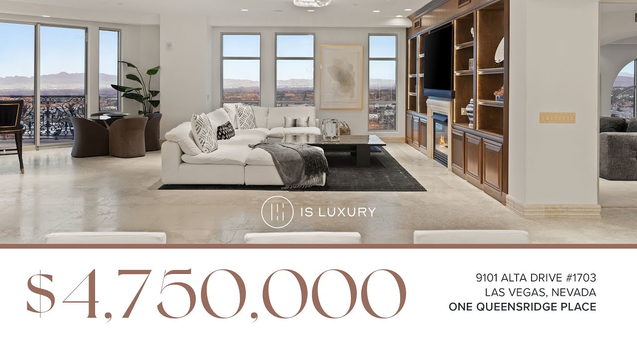 9103 Alta Drive Unit #1703 | One Queensridge Place | IS LUXURY - YouTube
