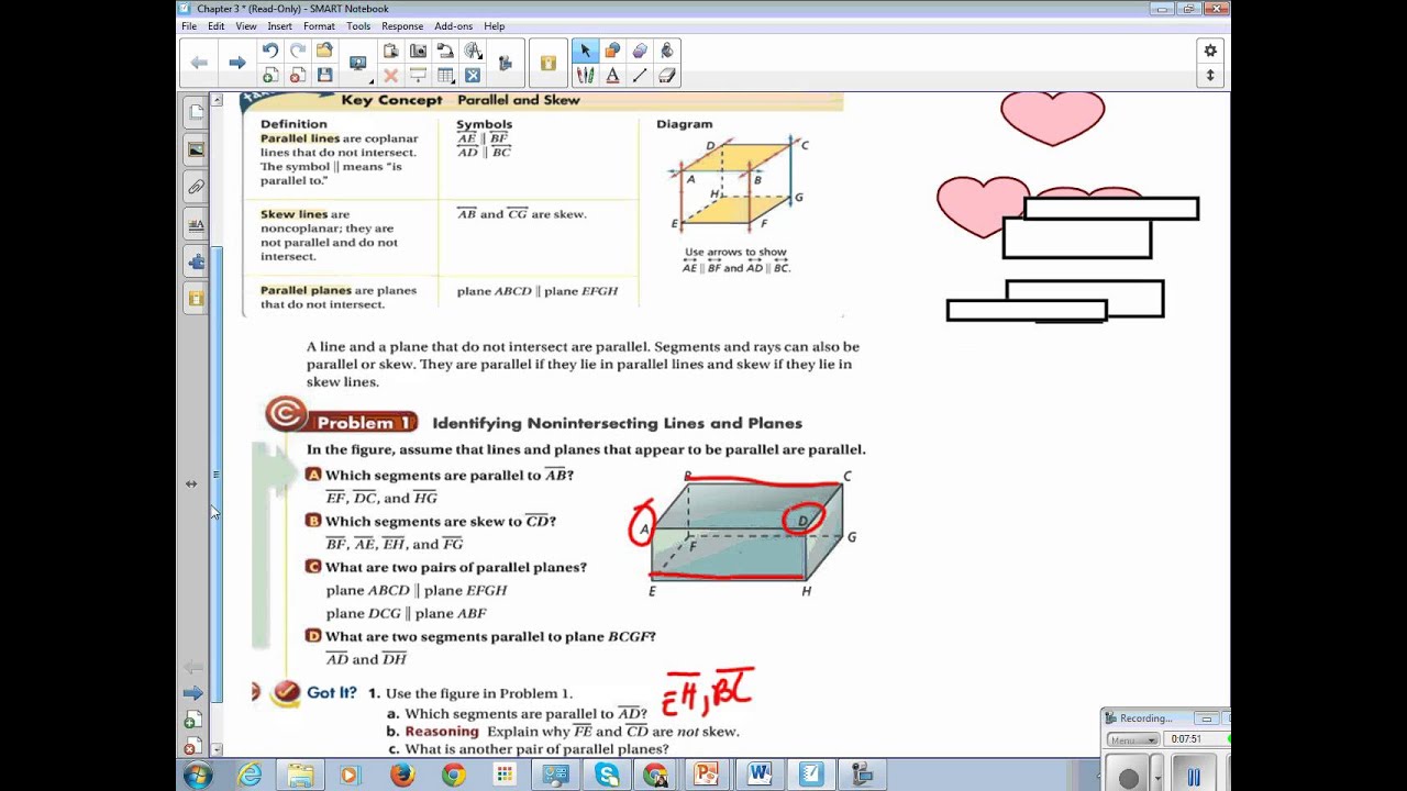 Geometry Chapter 3-1 Lines and Angles - YouTube