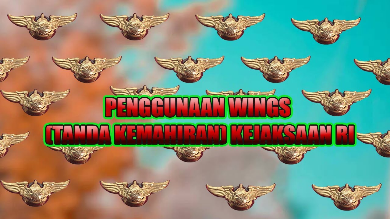 PENGGUNAAN WINGS (TANDA KEMAHIRAN) KEJAKSAAN RI - YouTube