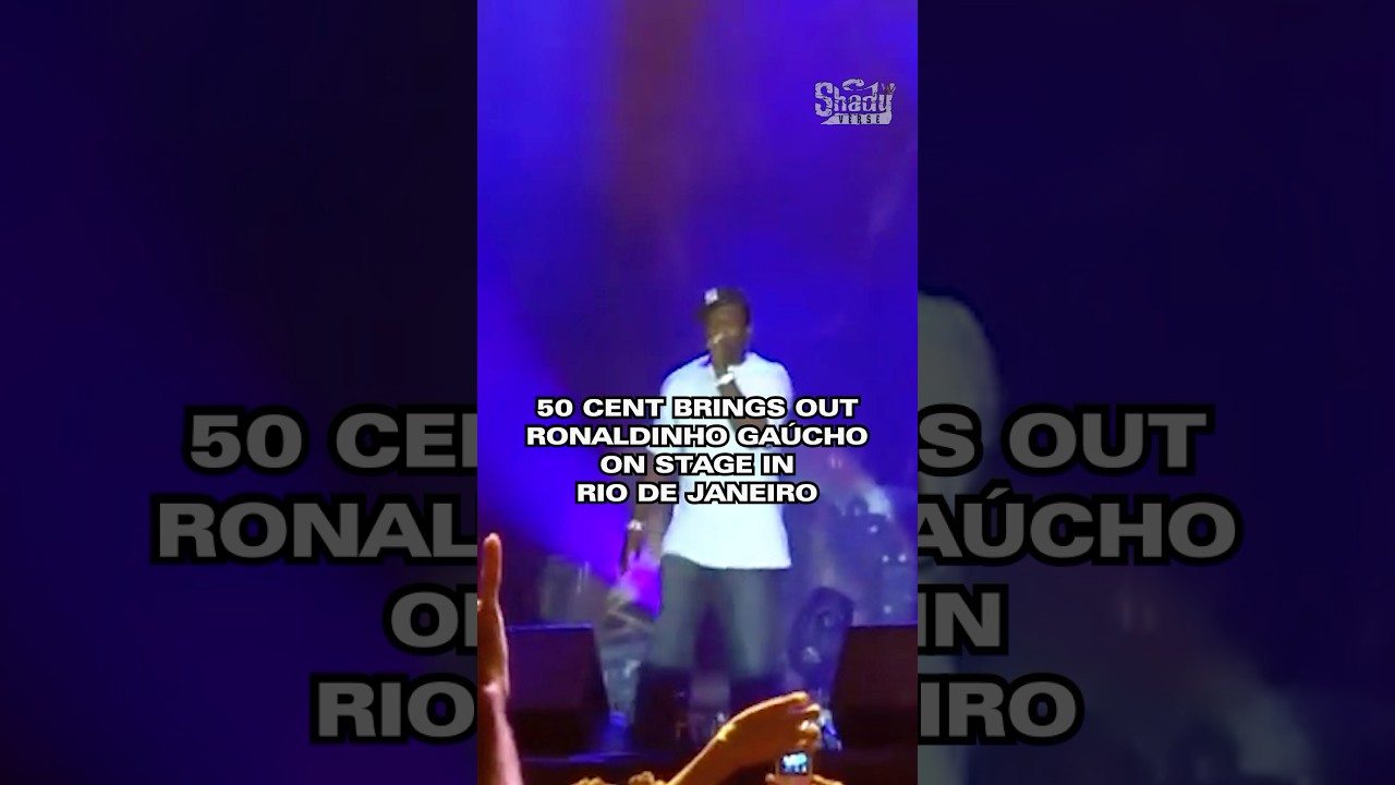 50 Cent brings out Ronaldinho Gaúcho on stage in Rio De Janeiro - YouTube