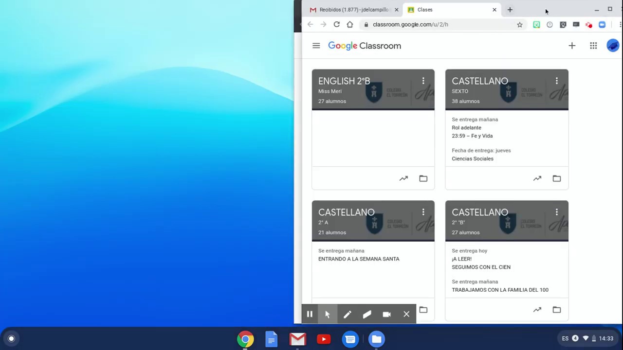 varias cuentas de classroom - YouTube