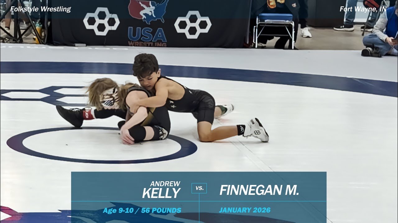 Andrew Kelly vs Finnegan M. - USA Kids Folkstyle National Championship ...