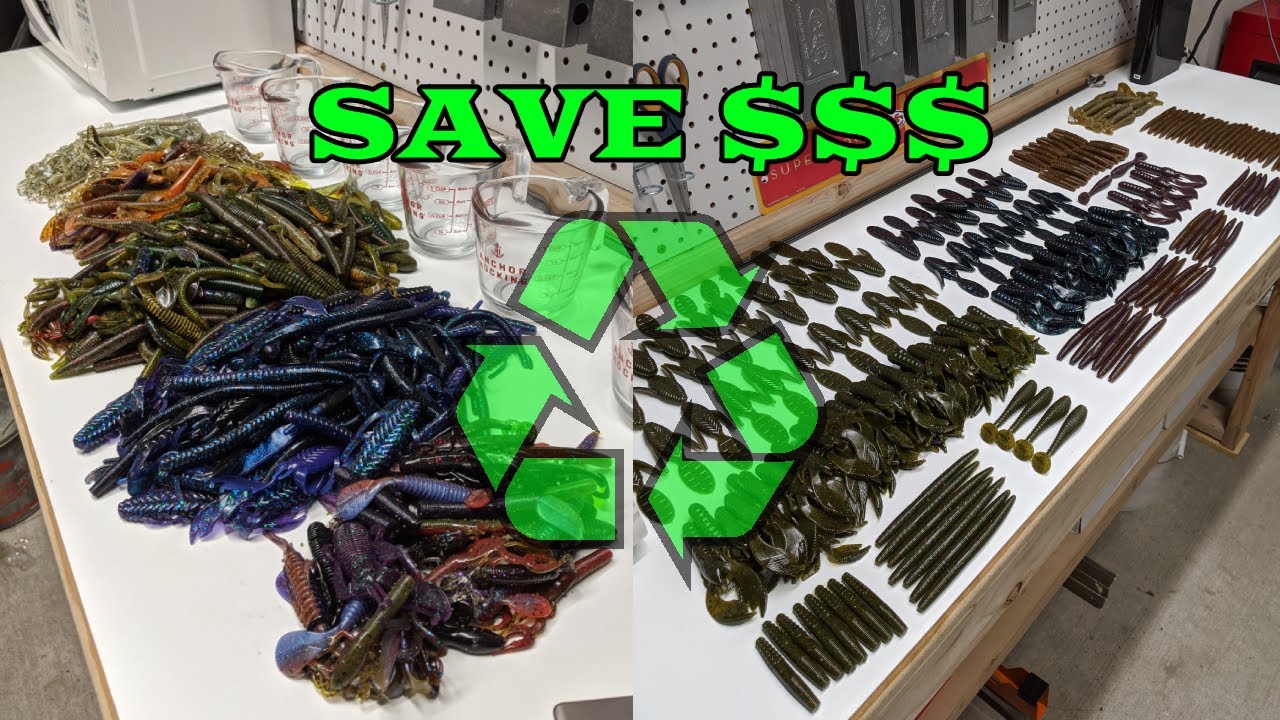 The BEST Way To Save $$$ On Fishing Lures and RECYCLE Plastic Baits ...