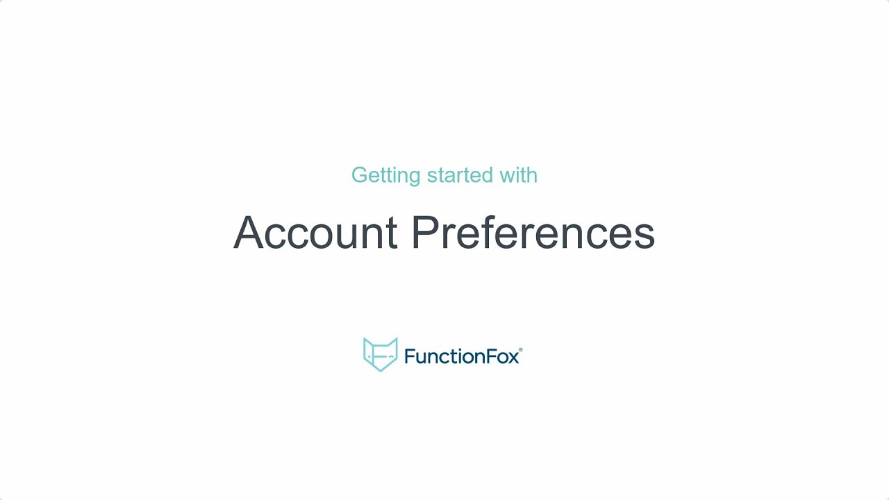 FunctionFox: Getting Started with Account Preferences - YouTube