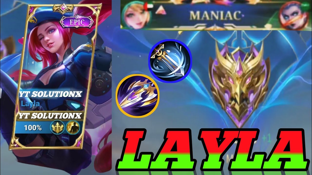 Maniac!! Layla 1 Hit Death Build 2024 #layla #mlbb - YouTube