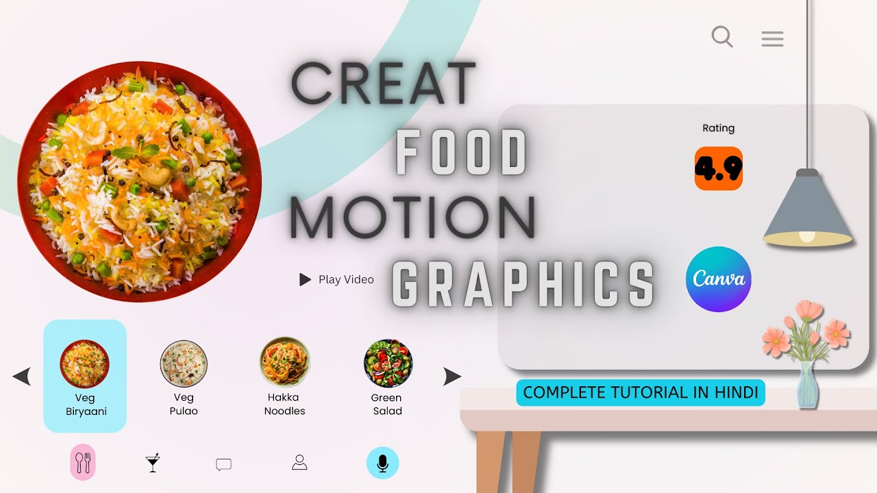 Create Stunning Food Motion Graphics in Canva | Step-by-Step Complete ...