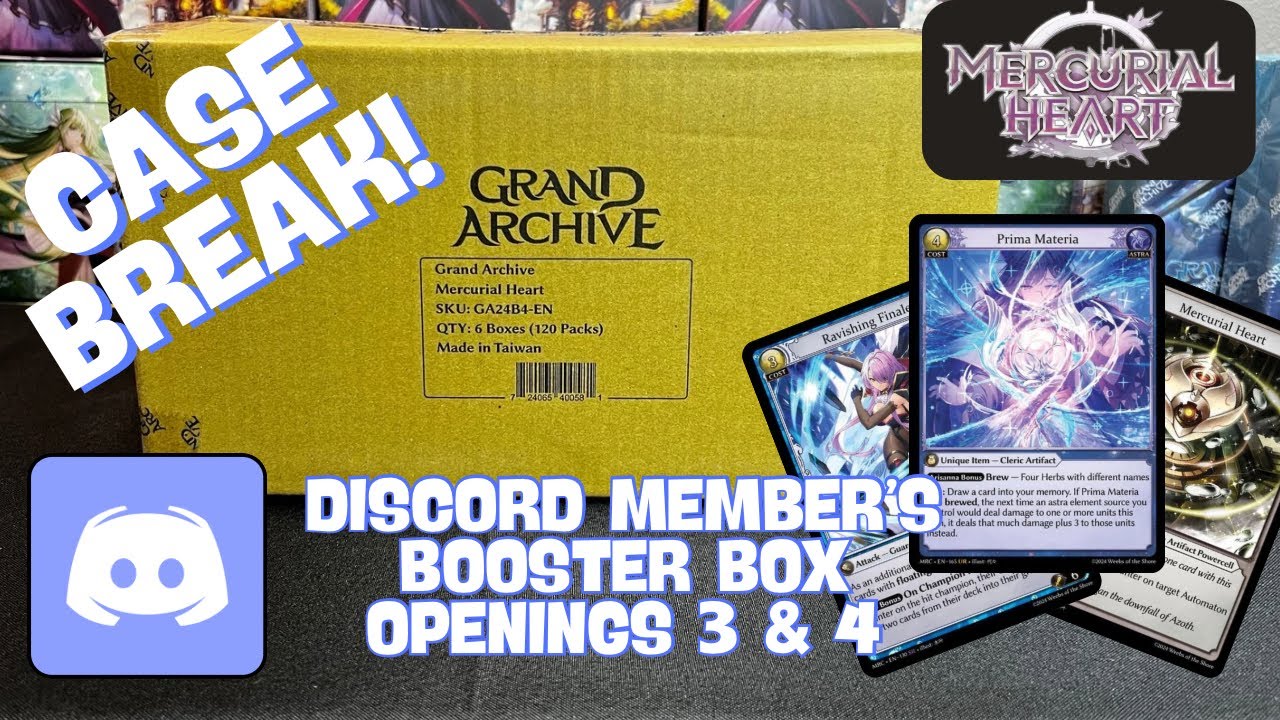 Pt. 2/3 Grand Archive Mercurial Heart Case Break! These boxes are WORTH ...
