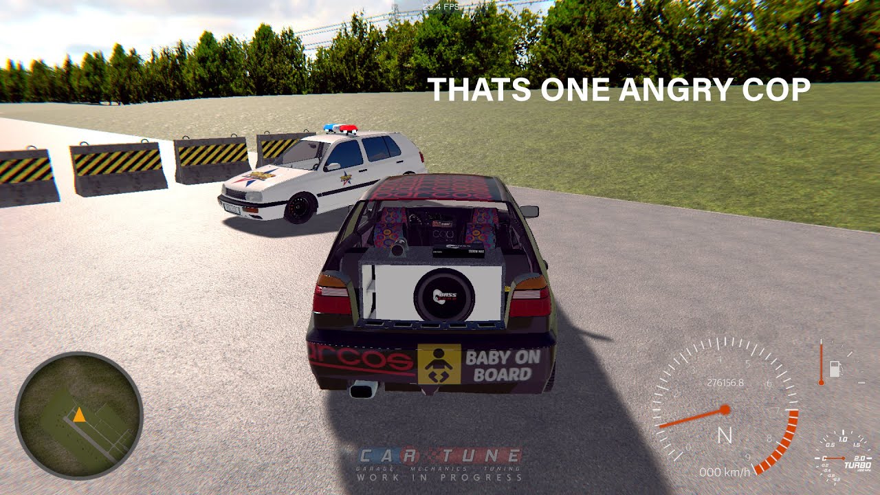 Car Tune: Project having fun with the cop - YouTube