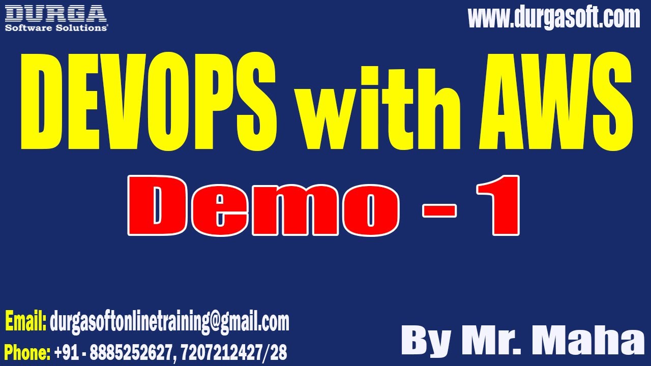 DEVOPS with AWS tutorials || Demo - 1 || by Mr. Maha On 30-01-2023 @8PM IST - YouTube