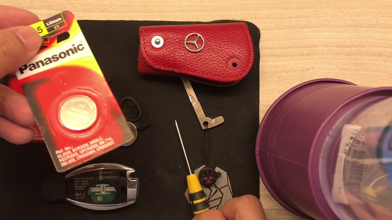 เปลี่ยนถ่านรีโมทรถเบนซ์เองง่ายมาก C350 DIY Key Battery Replacement For ...