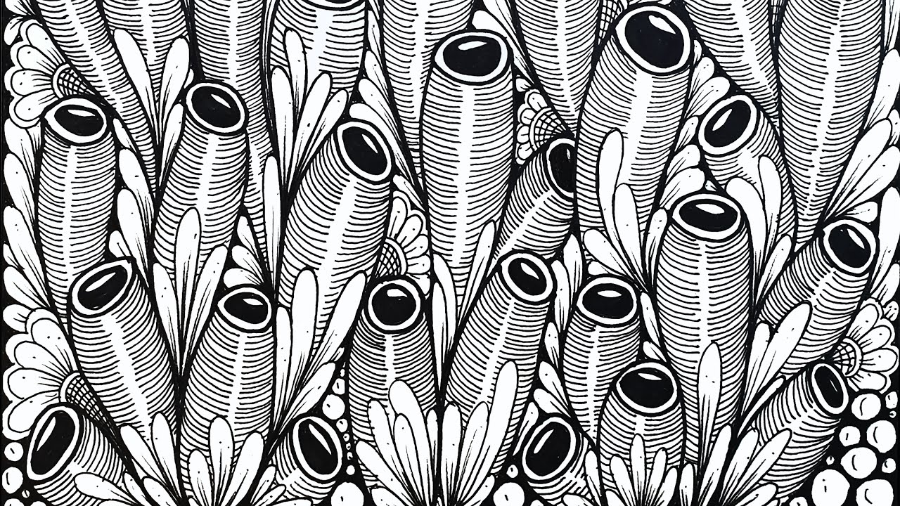 How To Draw Zentangle Art For Beginners - YouTube