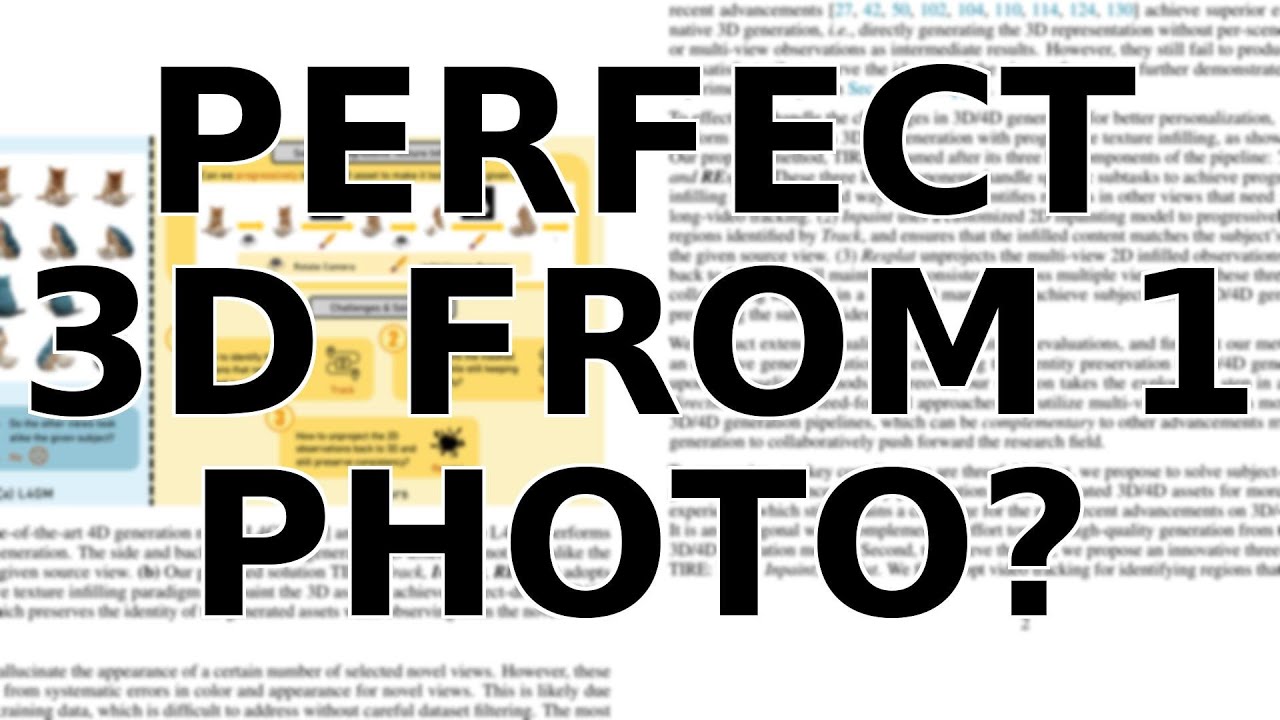 This AI Turns Your 2D Photos into Perfect 3D Models From Every Angle ...