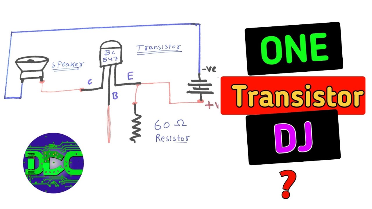 How to make Dj with BC547🔥🔥|| One Transistor Amplifier #shorts ...