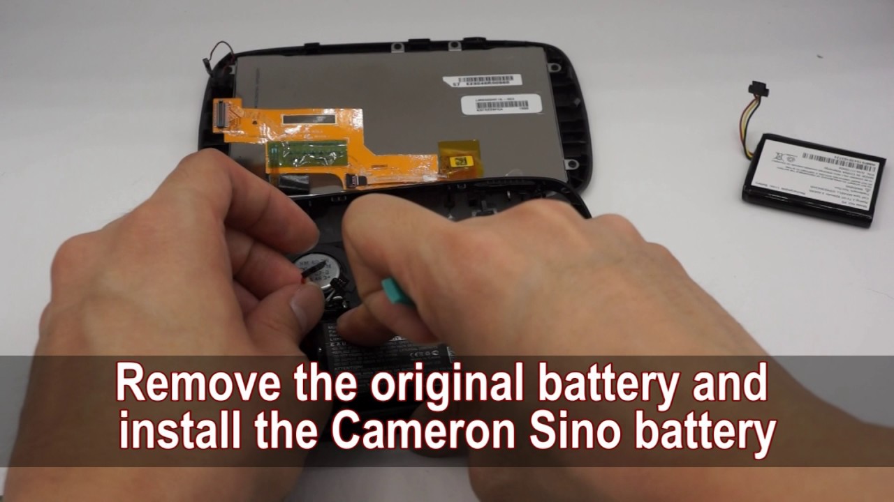 How to replace Cameron Sino battery for TOMTOM Go 510 - YouTube