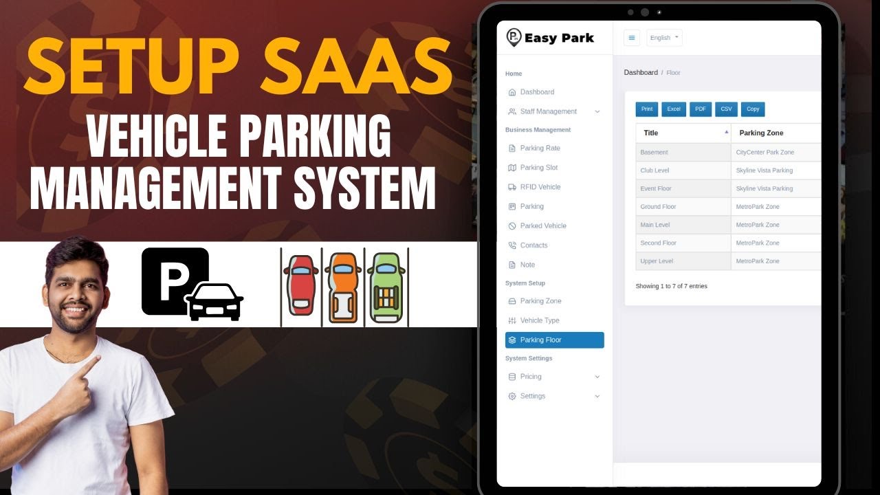 Setup a SaaS Vehicle Parking Management System - YouTube