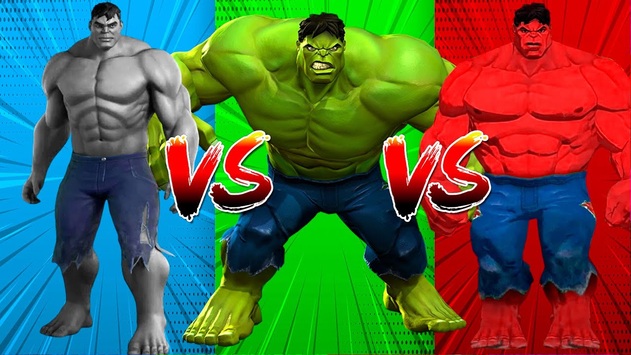 SUPERHERO COLOR DANCE CHALLENGE Black Hulk vs Hulk vs Red Hulk - YouTube
