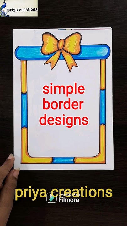 Beautiful Border design for project/Top 10 Border Designs/Project work ...