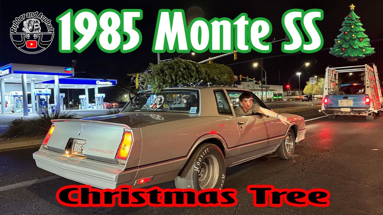 Getting a Christmas tree in our 1985 Monte Carlo SS!! - YouTube