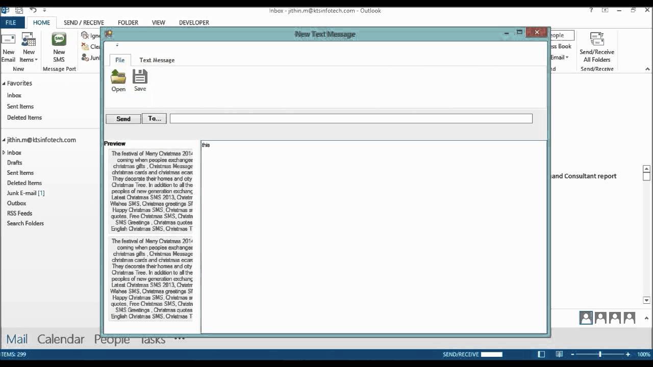MS Outlook Addin Project Demo | Ribbon Tab Demo - YouTube
