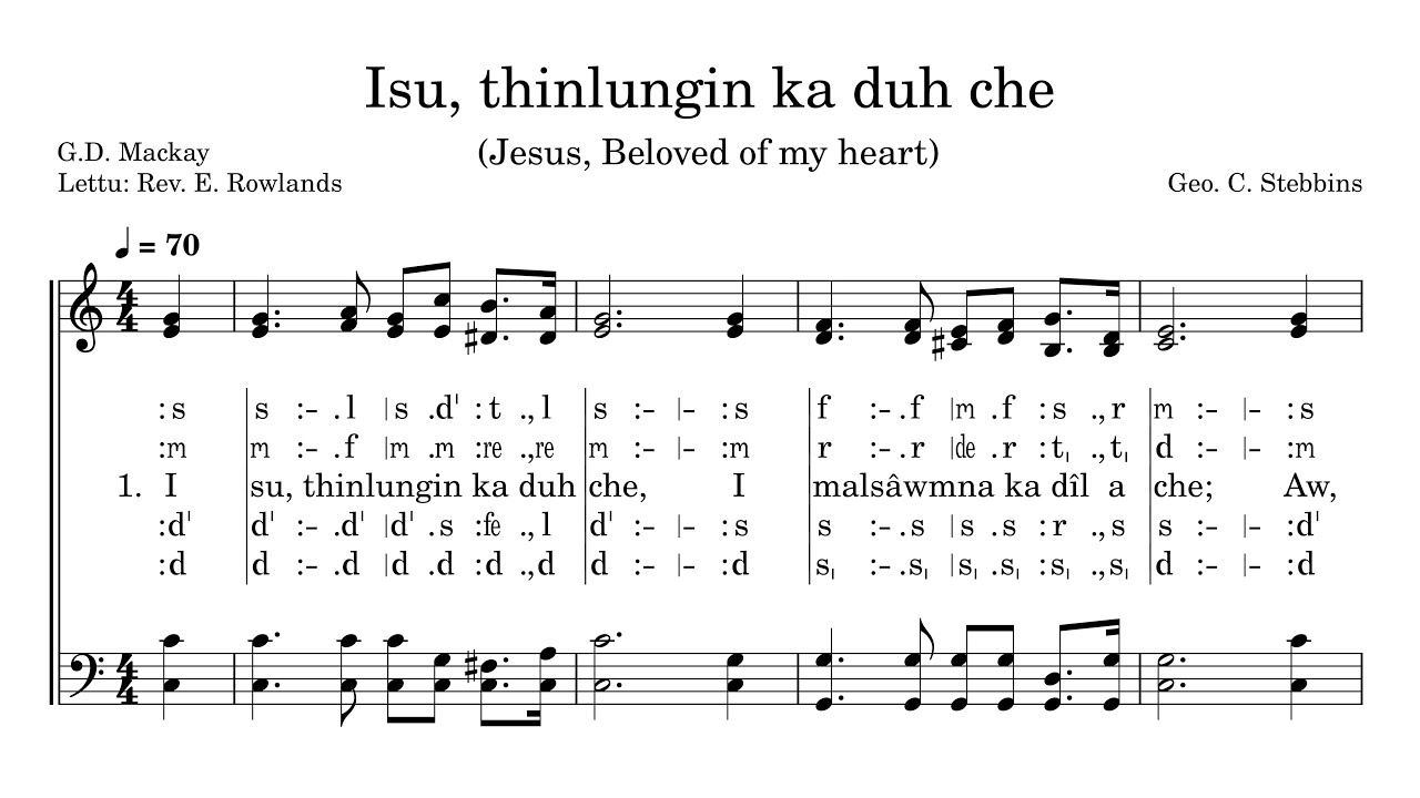 KHB 60 | Isu, Thinlungin Ka Duh Che (Jesus, Beloved of my heart) | A ...