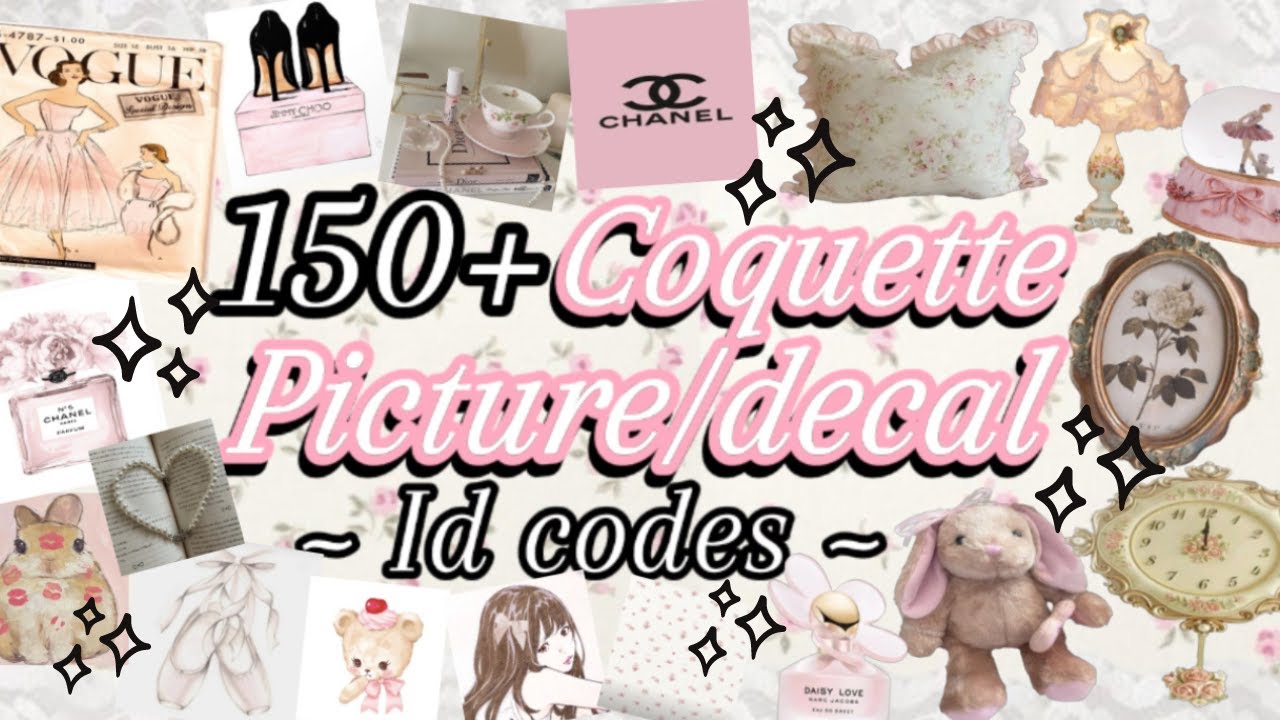 🎀COQUETTE/DOLLETTE Decal/Picture id codes ♡ ||Roblox|| Faiyes codes ...