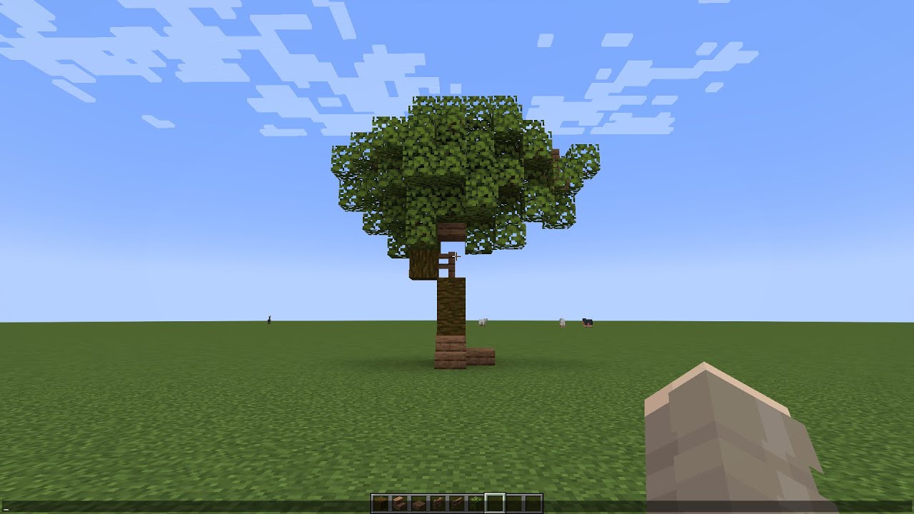 Minecraft: Custom Oak Tree - YouTube