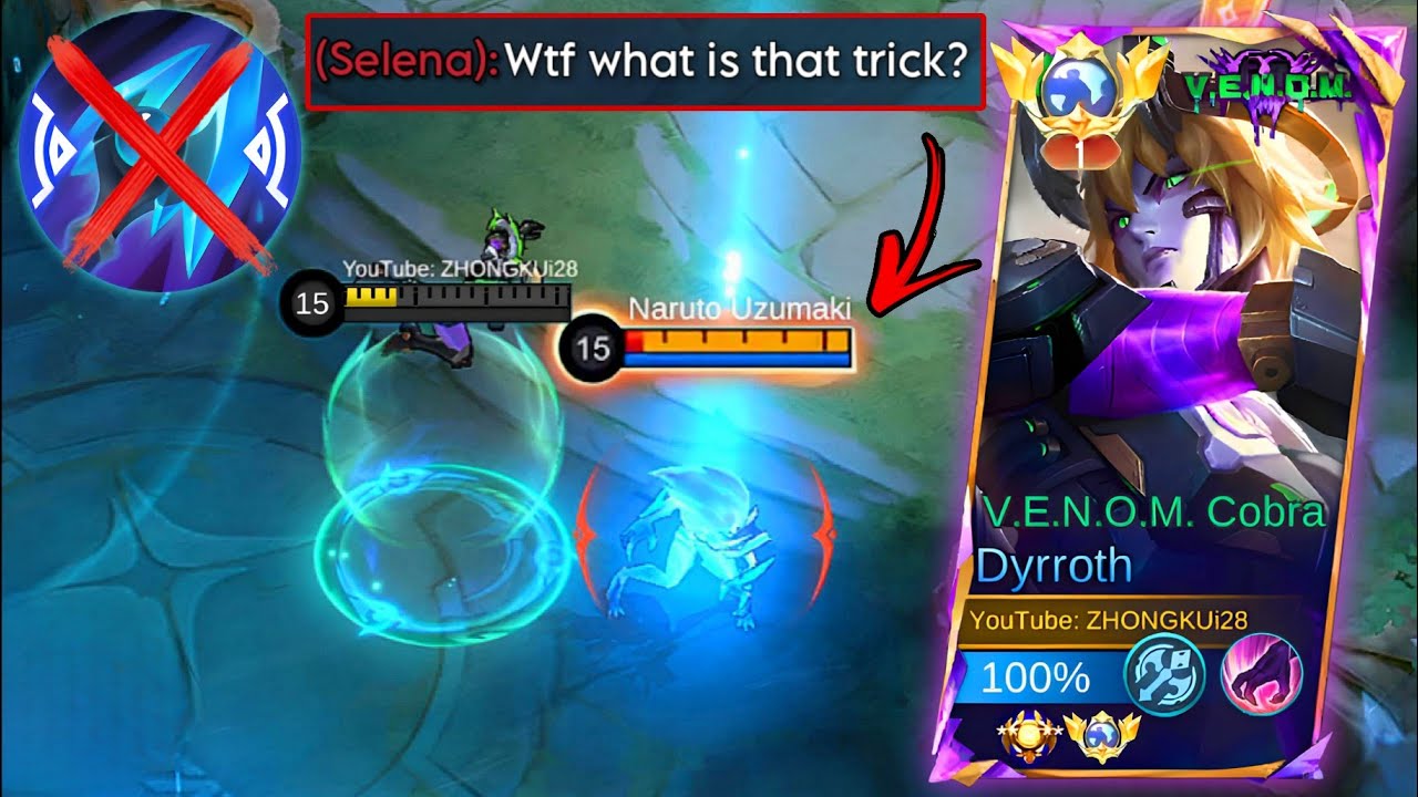 DYRROTH GLOBAL TRICK TO 1 HIT META HERO (DYRROTH BEST DAMAGE COMBO ...