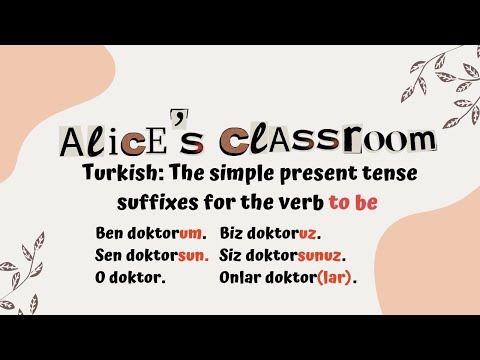 Turkish (Beginner): To be (present) am/is/are *stating basic facts