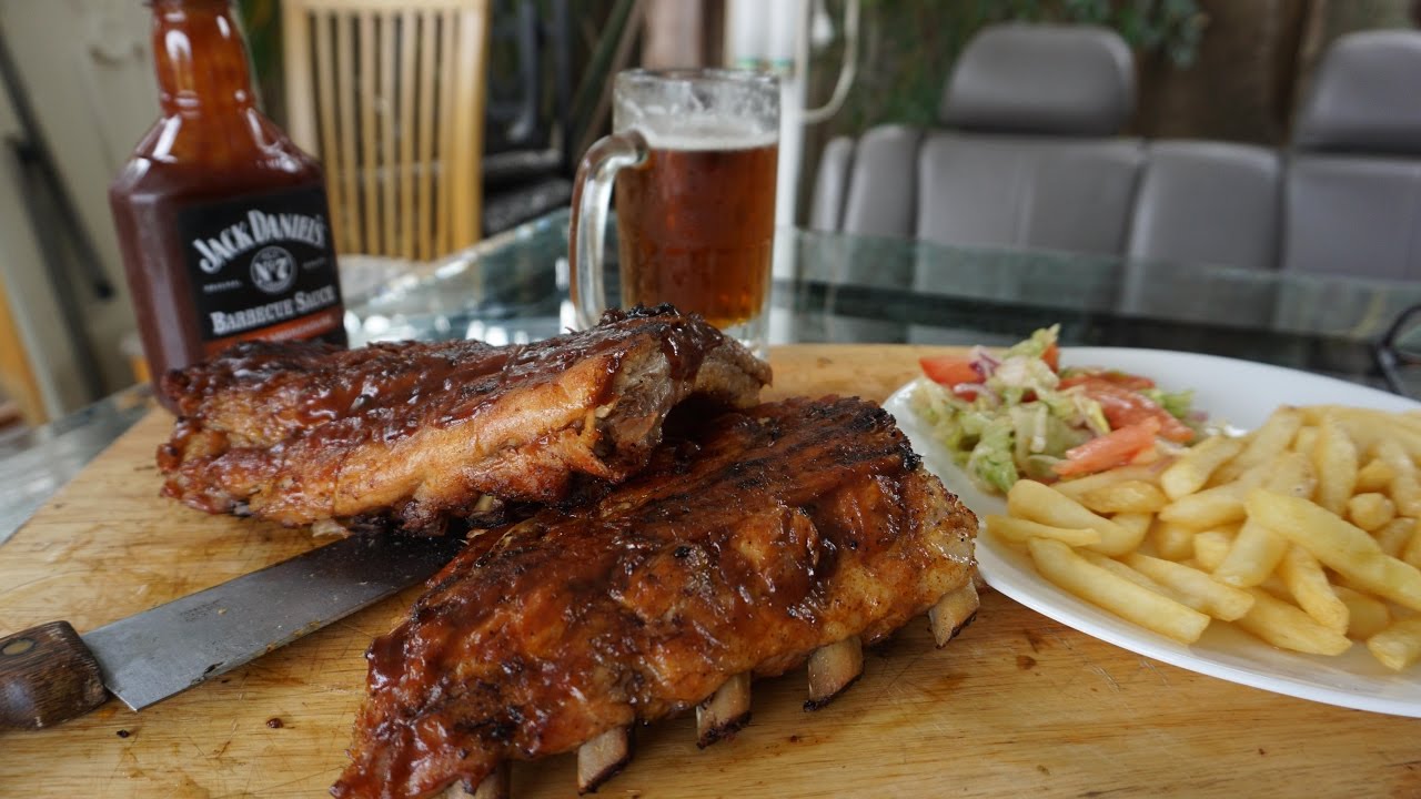 COSTILLAS DE CERDO BBQ ESTILO TEXAS - YouTube