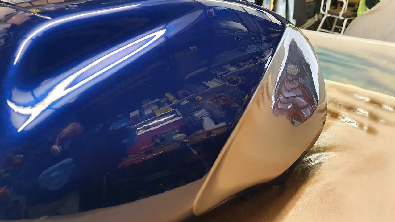 Base Coat ANI R160 1.2 Two Colour Motorcycle Tank Respray Plus Clear ...