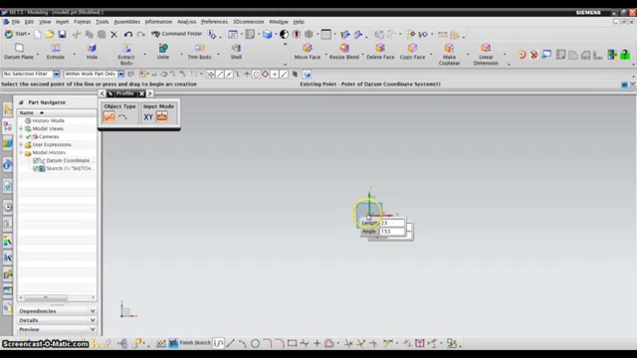 How to: solid axle CSYS fitted for manufacturing in NX 7.5 - YouTube