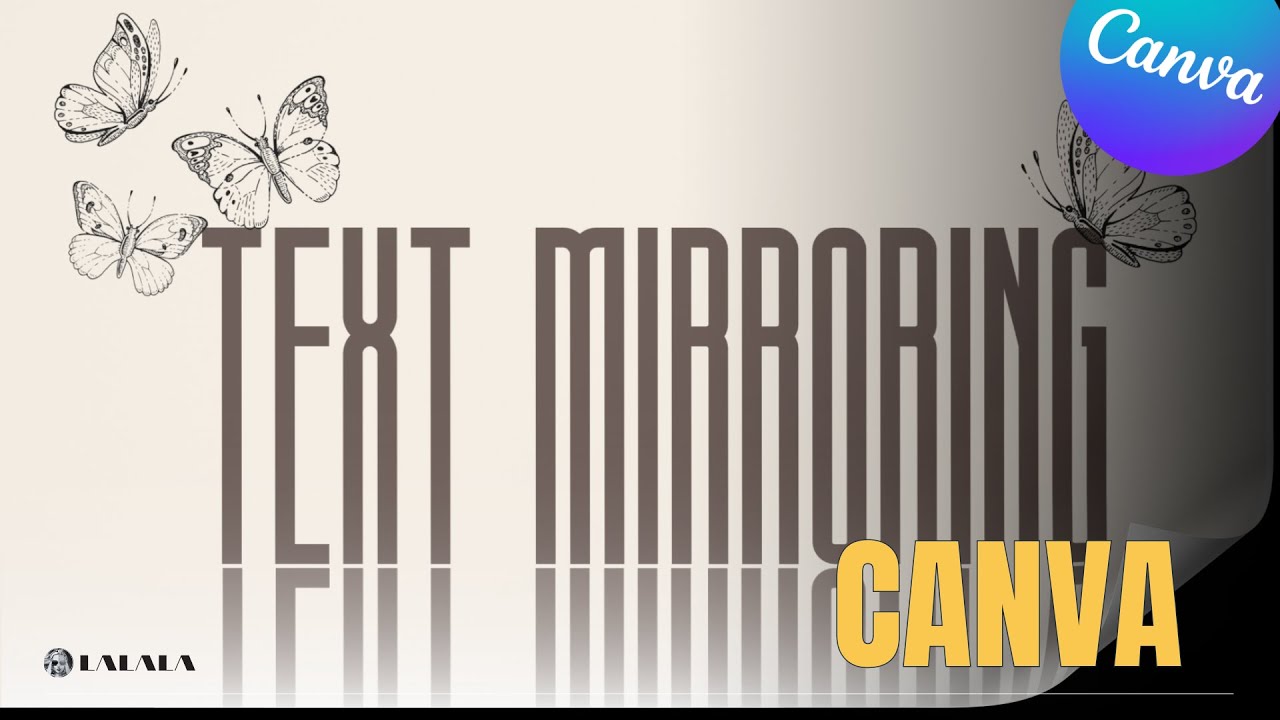 캔바 쉽고 빠르게 디자인하는 방법 Canva사용법 캔바활용법 캔바사용법 Canva Text Mirroring 캔바