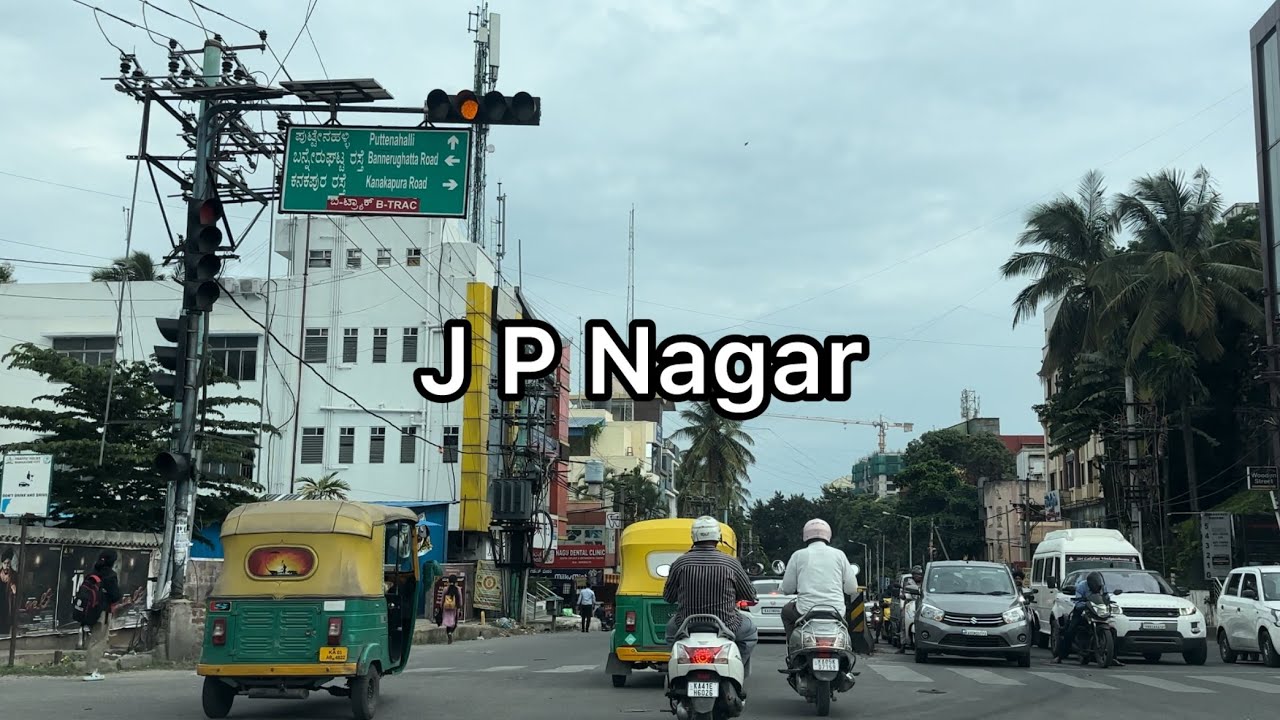J. P. Nagar street view | Posh residential area in Bangalore ...