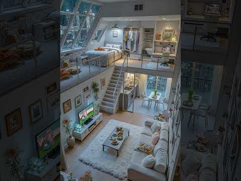 Looking for home interior inspiration? #cozy #interiordesign #cozyroom #bedroomideas #shorts #loft