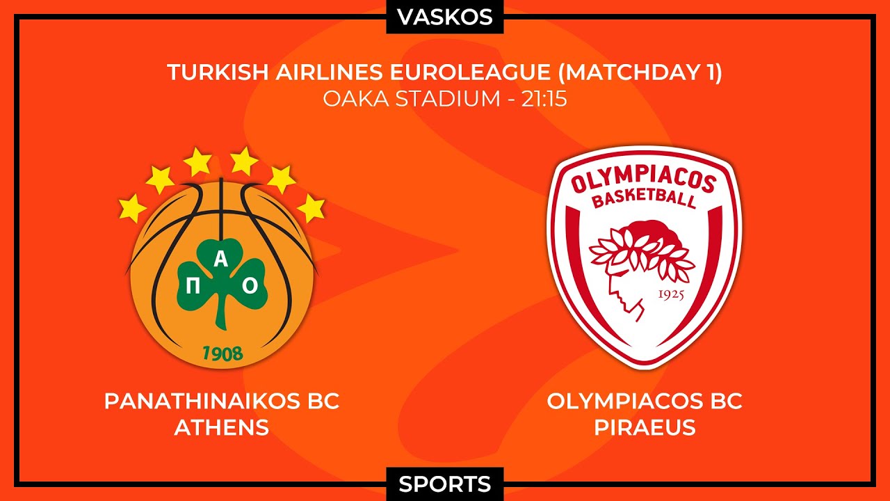 🔴 LIVE | ΠΑΝΑΘΗΝΑΪΚΟΣ - ΟΛΥΜΠΙΑΚΟΣ | ΕΥΡΩΛΙΓΚΑ | PANATHINAIKOS ...