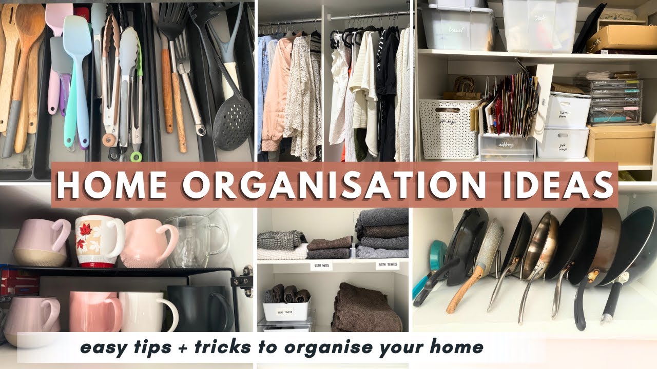 *EASY* HOME ORGANISATION IDEAS | The MOST ORGANISED SPACES in my home ...