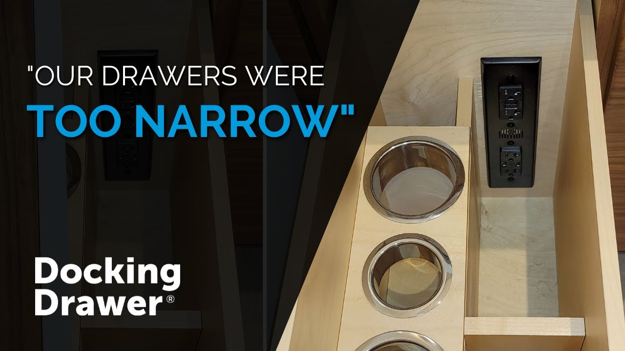 Powerful Vanity Drawer Featuring Docking Drawer Blade Duo, Canisters ...
