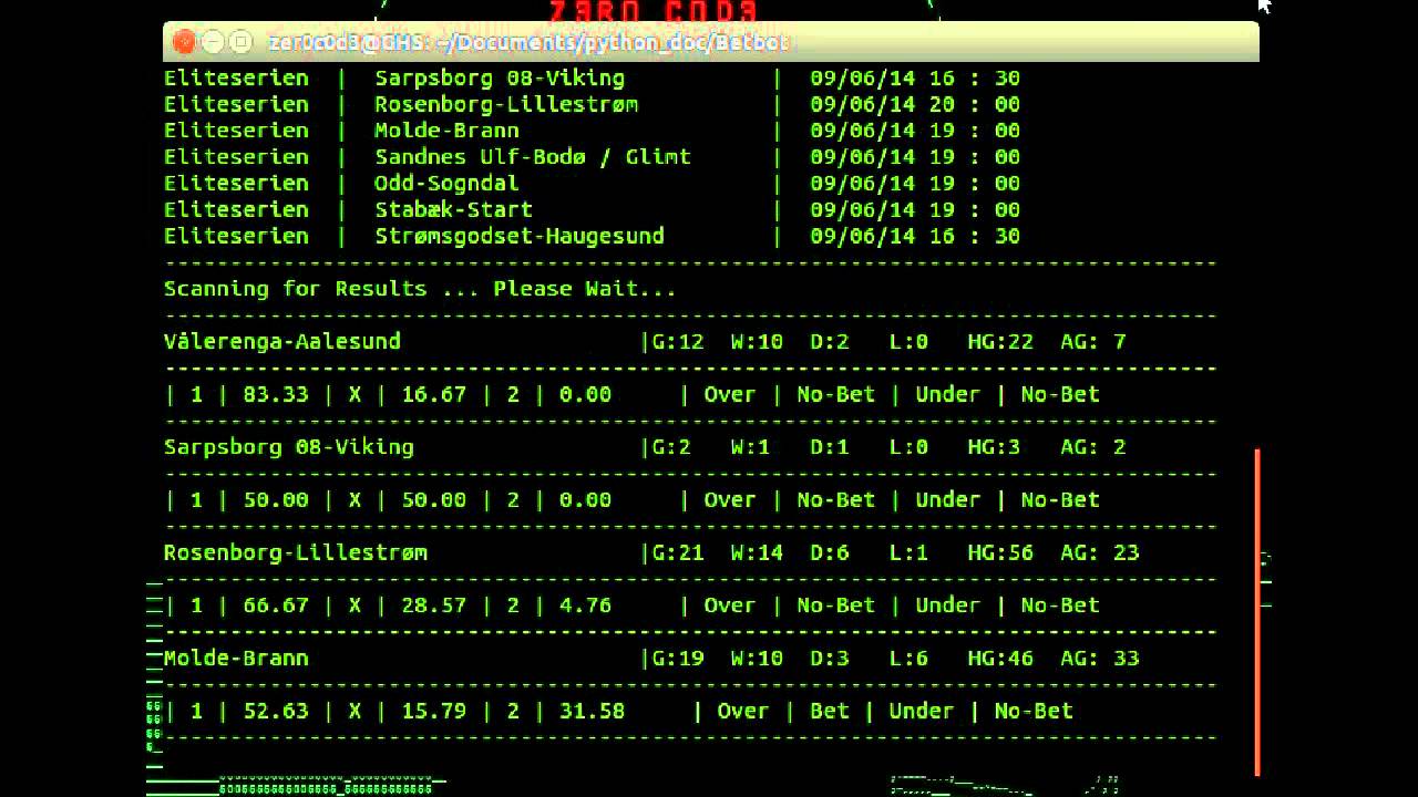 Betbot v.0,1 beta The best program for betting - YouTube