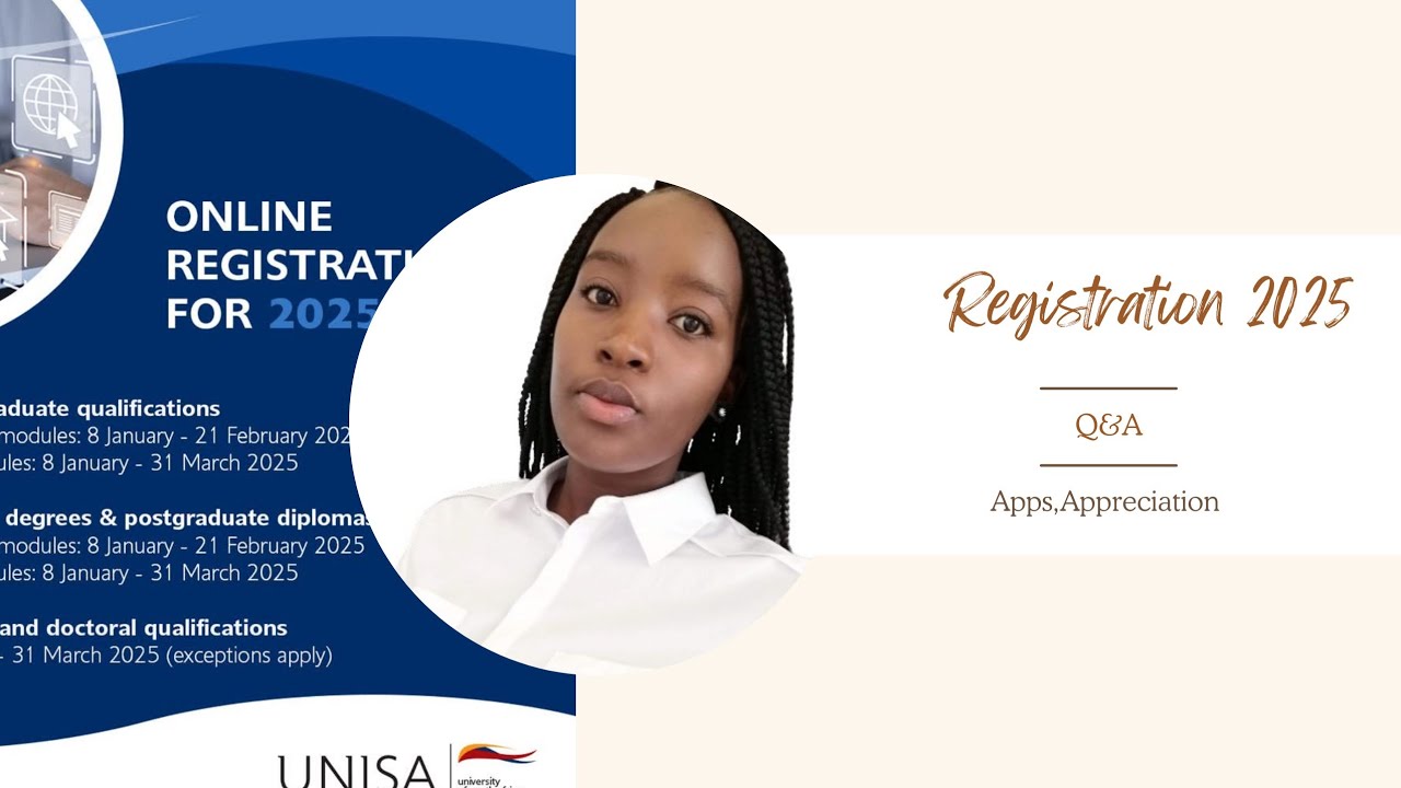 UNISA REGISTRATION 2025 | Q&A | APPS YOU WILL NEED | HOW TO CREATE ...