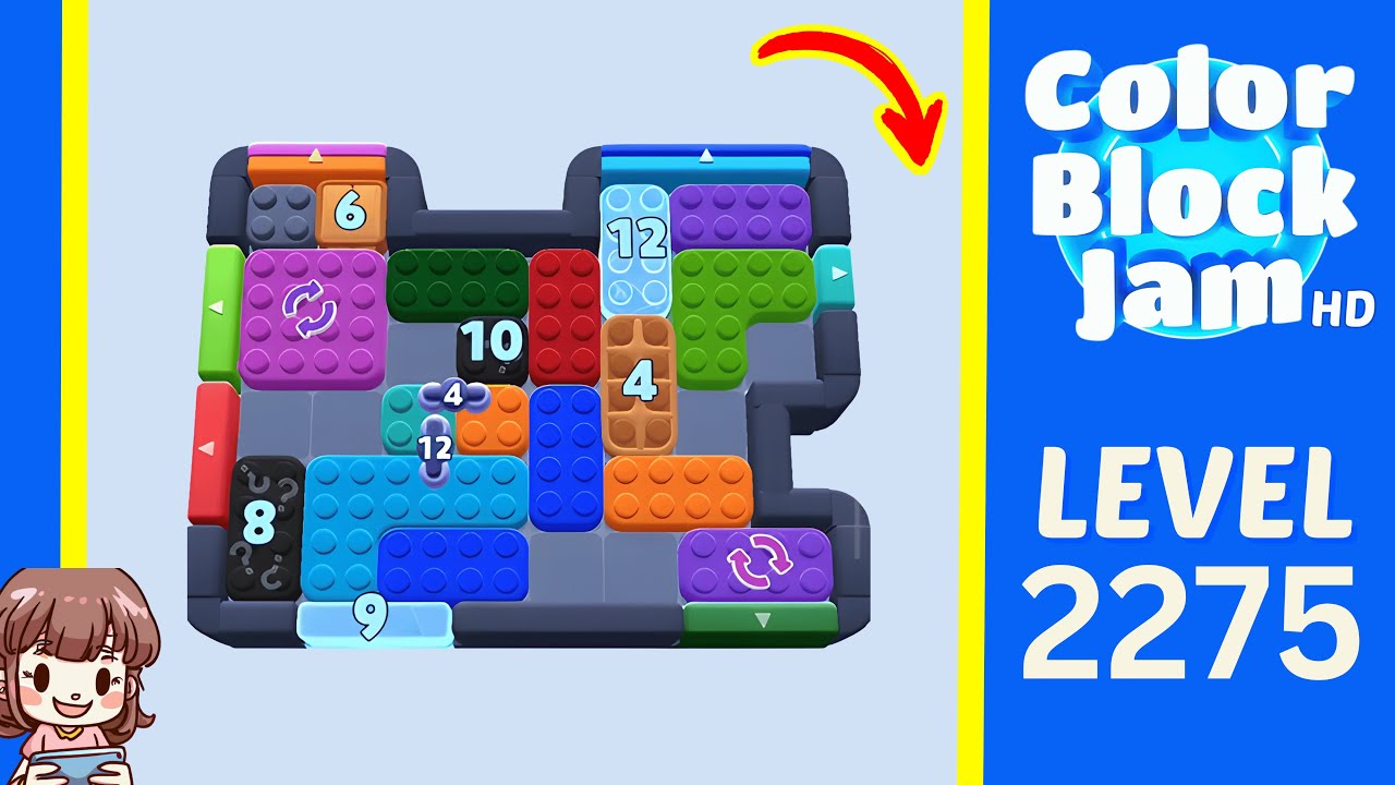Color Block Jam Level 1367 (2275) Solution Walkthrough - YouTube