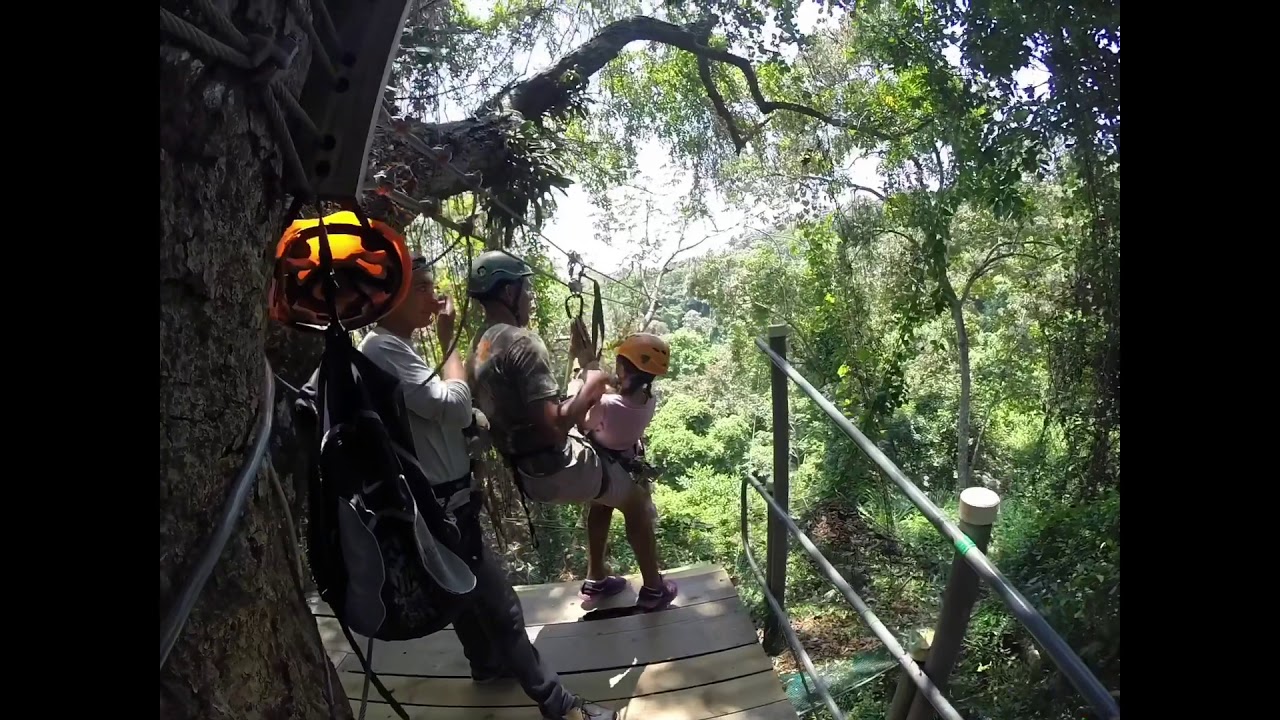 Zip lining Honduras - YouTube