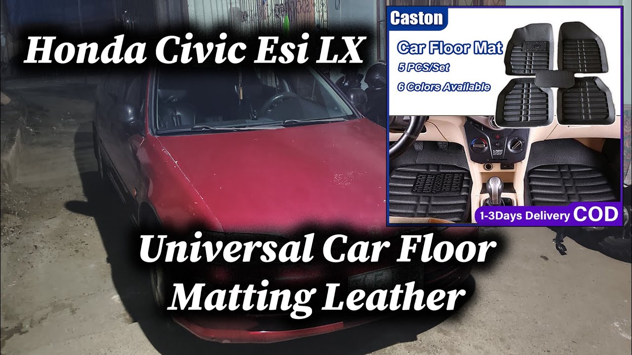 Universal Car Floor Matting Leather | Honda Civic Esi LX Carburetor ...