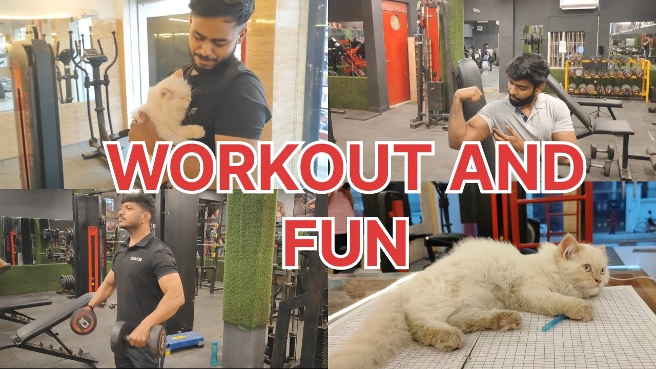 Having fun while working out in the gym😃 - YouTube