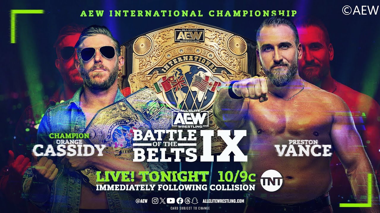 Orange Cassidy (c) vs Preston Vance / AEW International Title Match ...