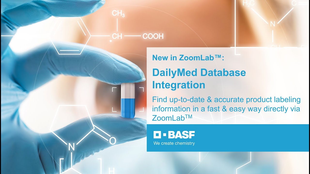 ZoomLabTM - DailyMed Database integration - YouTube