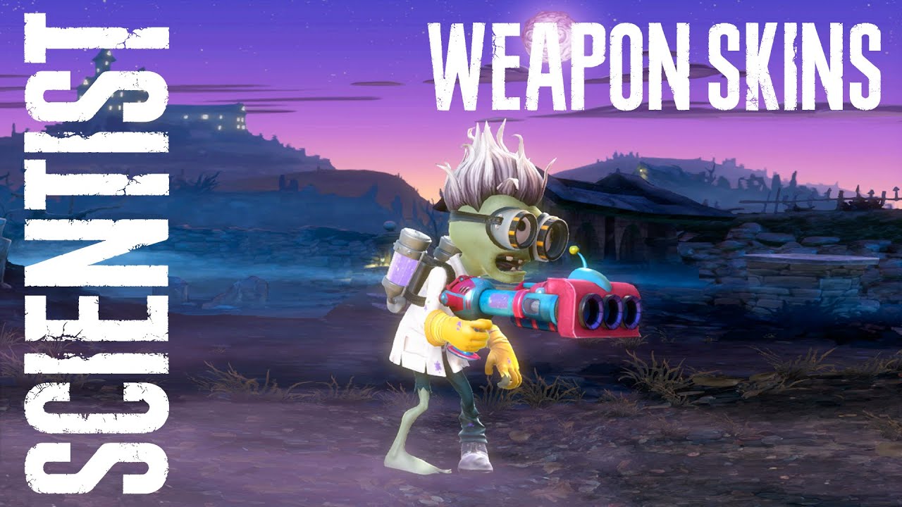 Scientist Weapon Skins / Zombies / Plants vs Zombies Garden Warfare ...