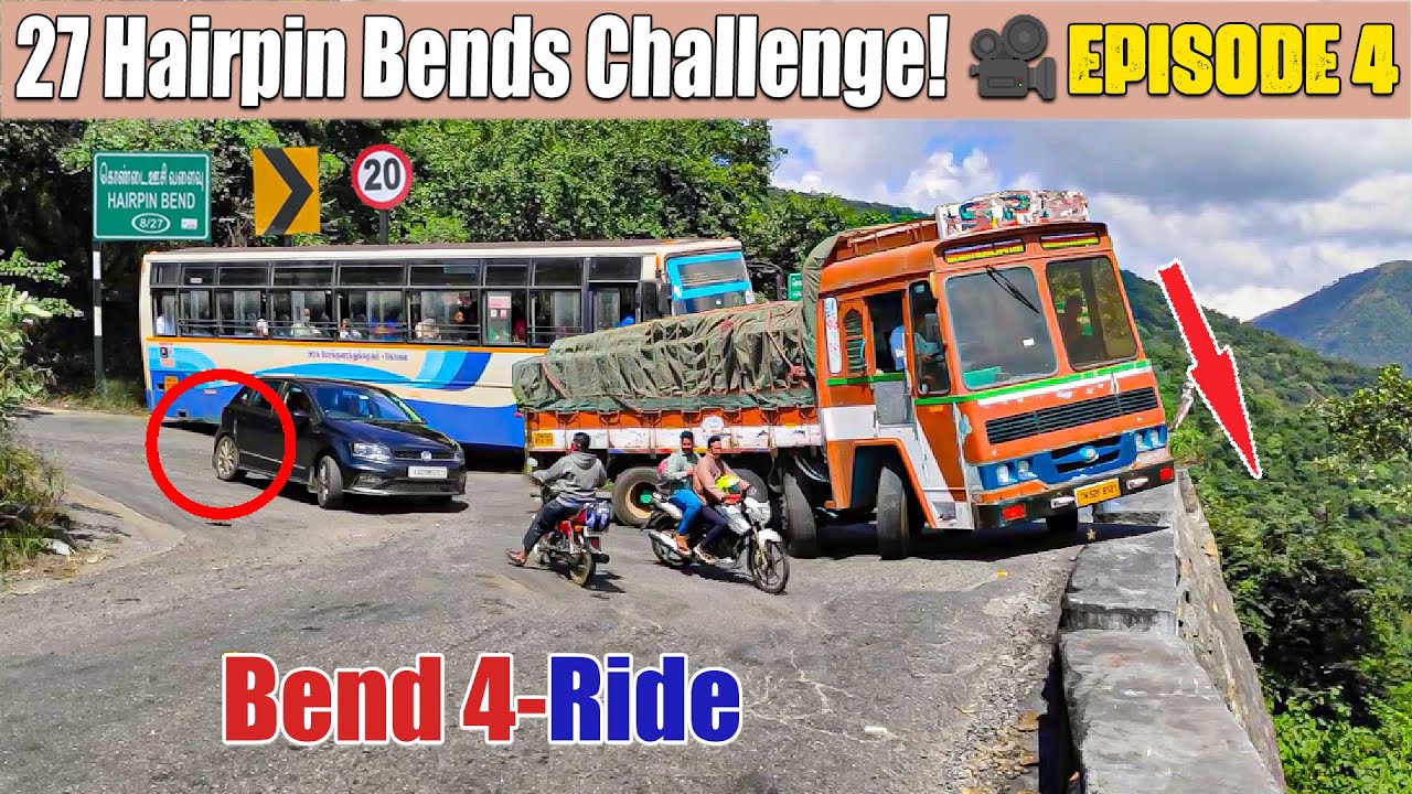 🎥EPISODE 4/27 : DHIMBAM 27 Hairpin Bends Challenge! 🛣️ | BEND 4 ...